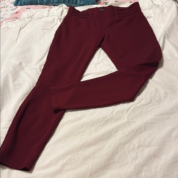 Dictionary | Pants & Jumpsuits | Dictionay Burgundy Trousers | Poshmark